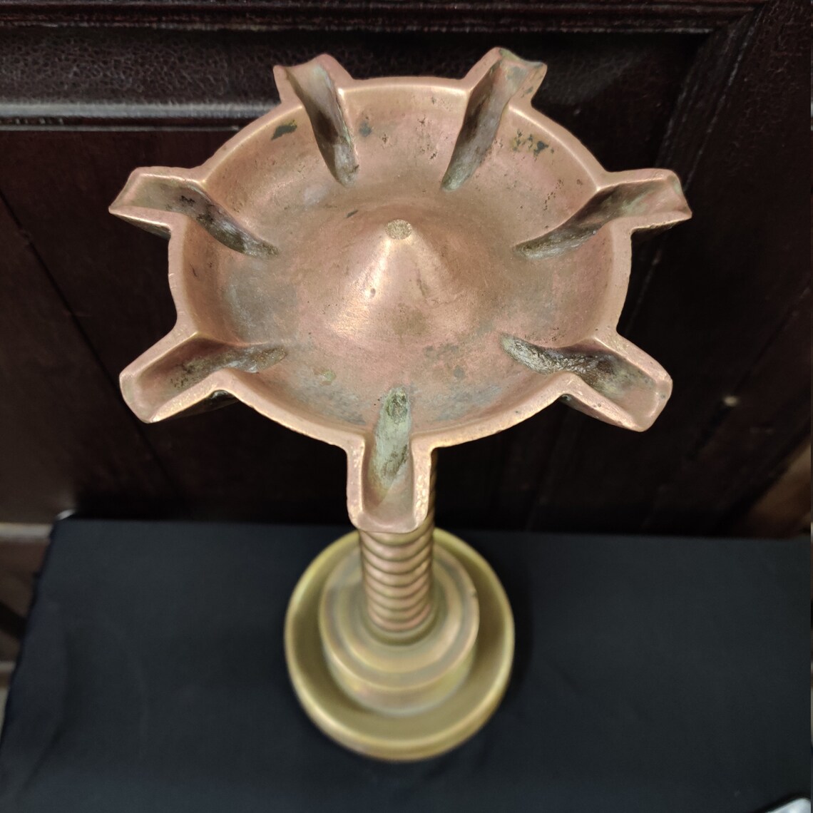 Antique Brass Oil Lamp With 7 Wicks Solid & Sturdy | Etsy