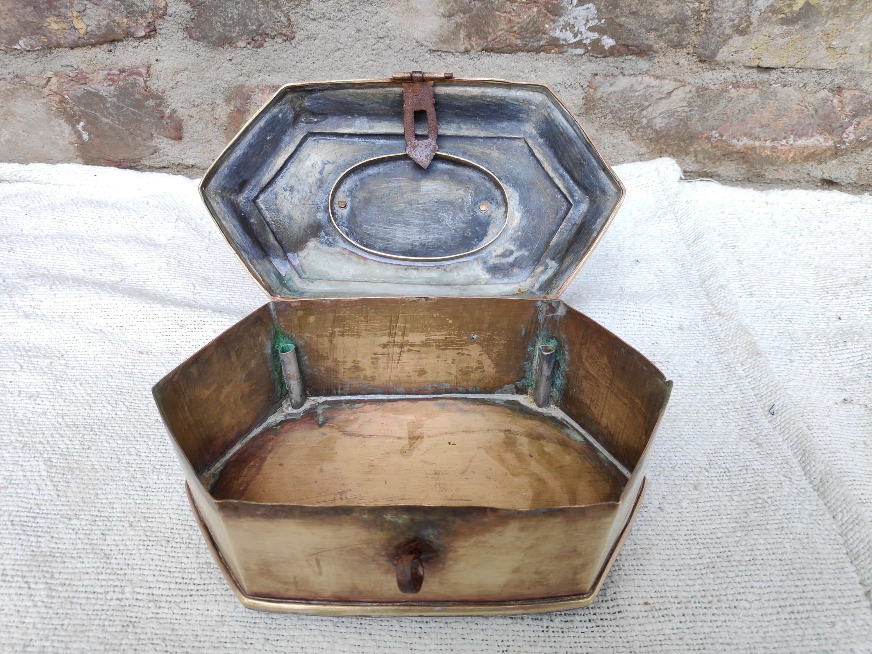 Vintage Brass Hexagonal Shaped Box Vintage Jewellery Box - Etsy UK