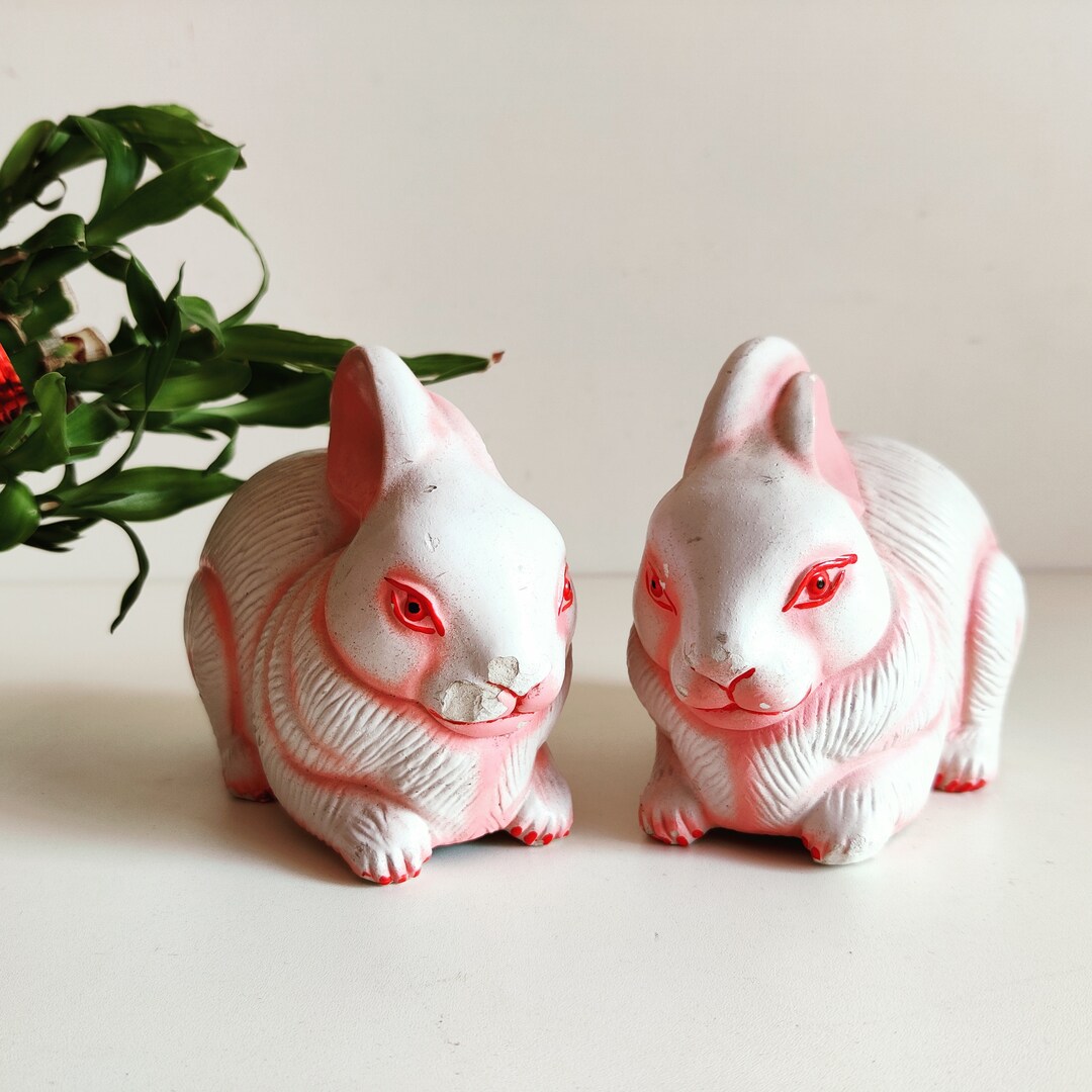 Antique Terracotta Handmade Rabbit Figure Statue Set of 2| Antique ...