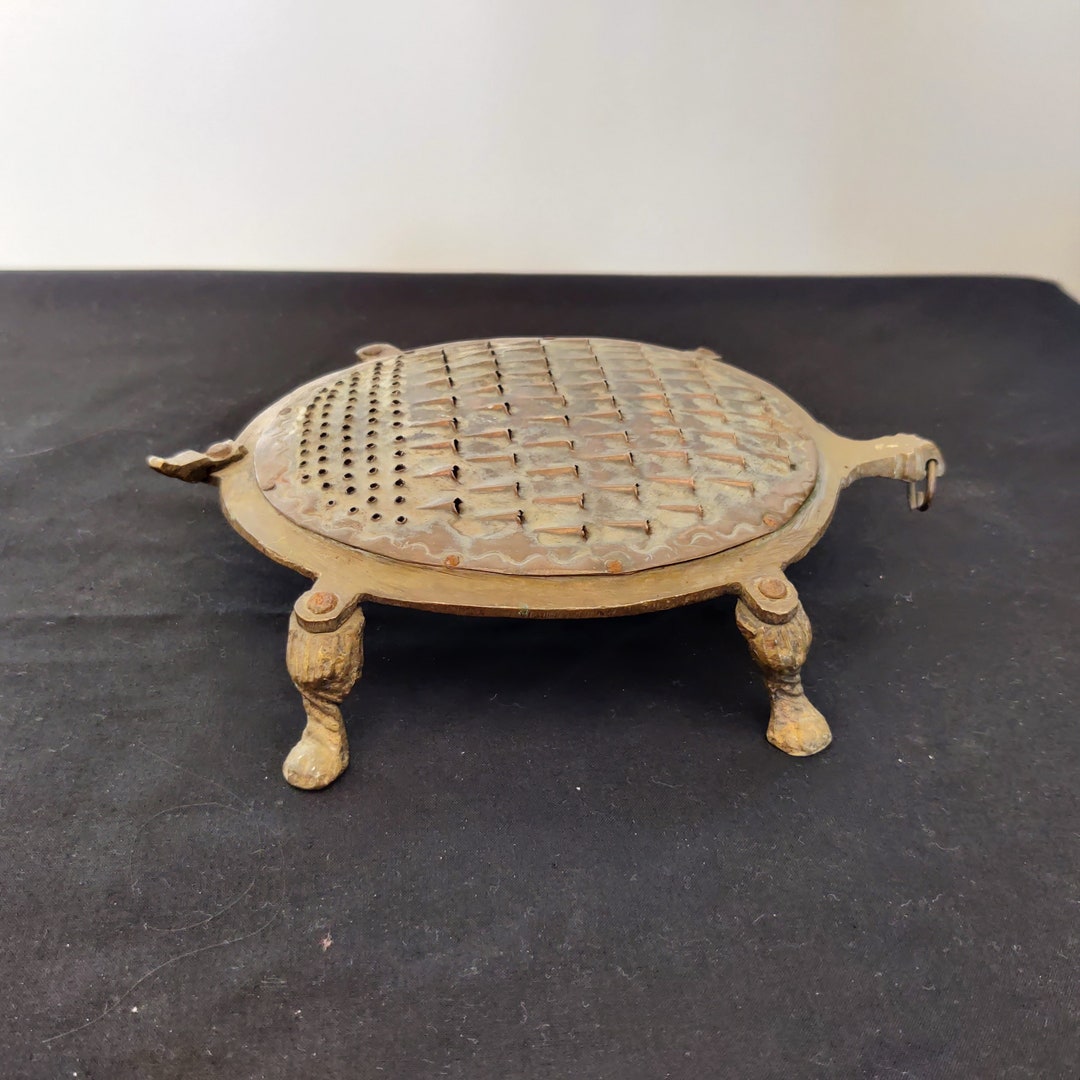 Vintage Brass Tortoise Shaped Cheese Grater Brass Vegetable Shredder ...