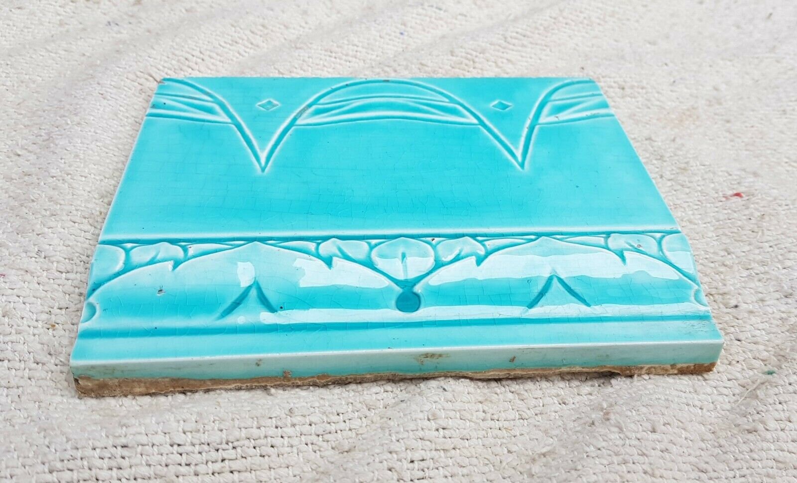 Vintage Architecture Tile Blue Shade Sea & Mountain Design Tile , Japan ...
