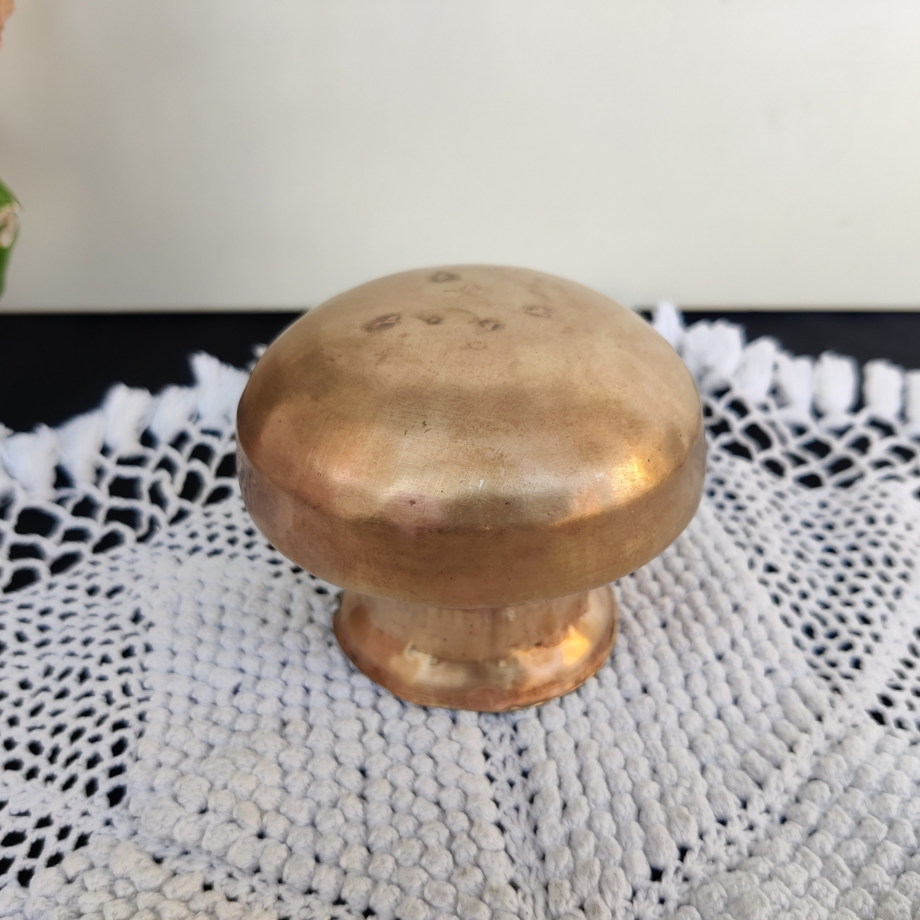 Antique Brass Ghee Vessel/vintage Oil Utensil/unique Shaped Utensil ...