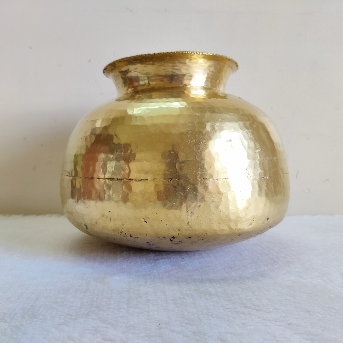 Antique Rare Brass Big Sized Unique Shaped Cooking Pot Antique Heavy ...