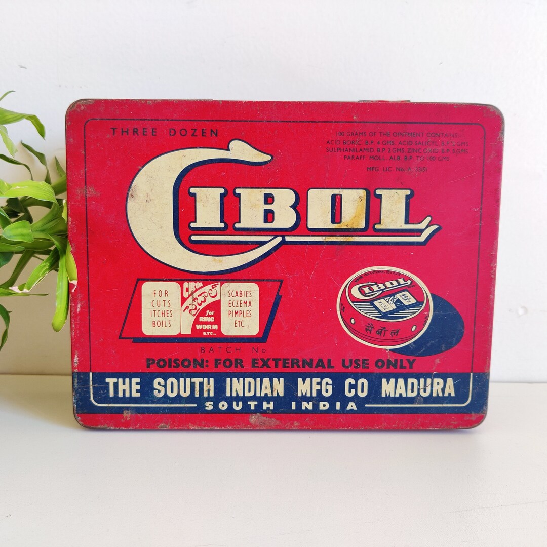 Vintage Cibol for Skin Problem Advertising Tin Box | Empty Tin ...