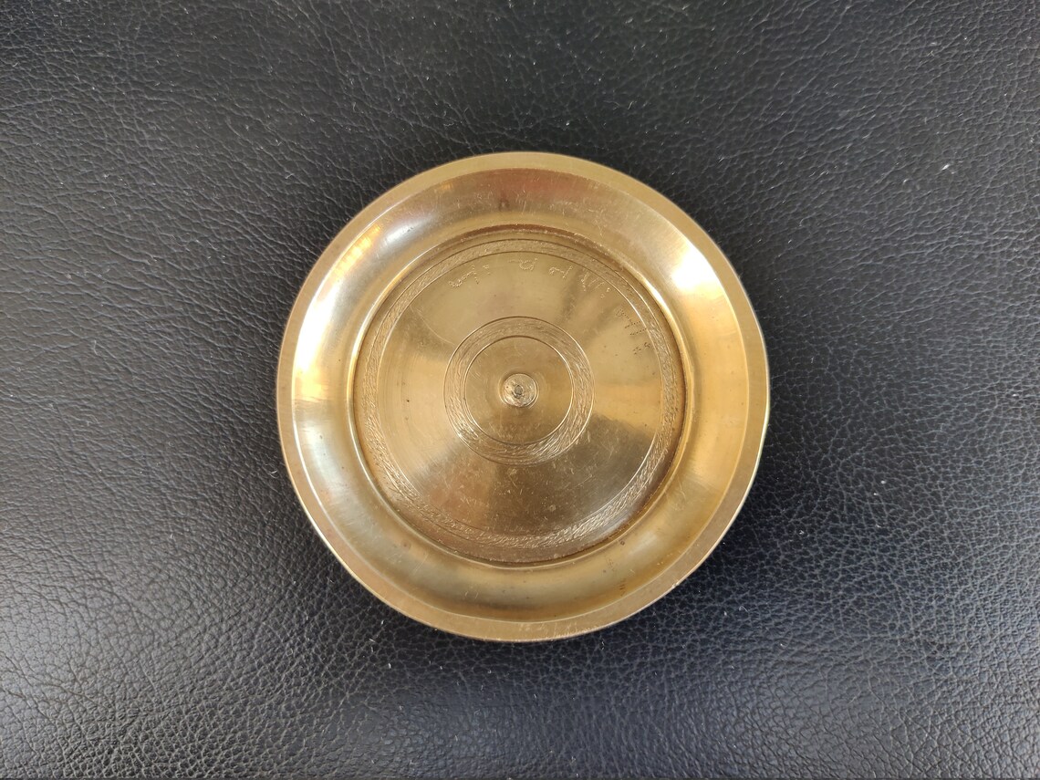 Vintage Brass Miniature Plate | Old Penny Plate | Kids Toy Plate|brass ...