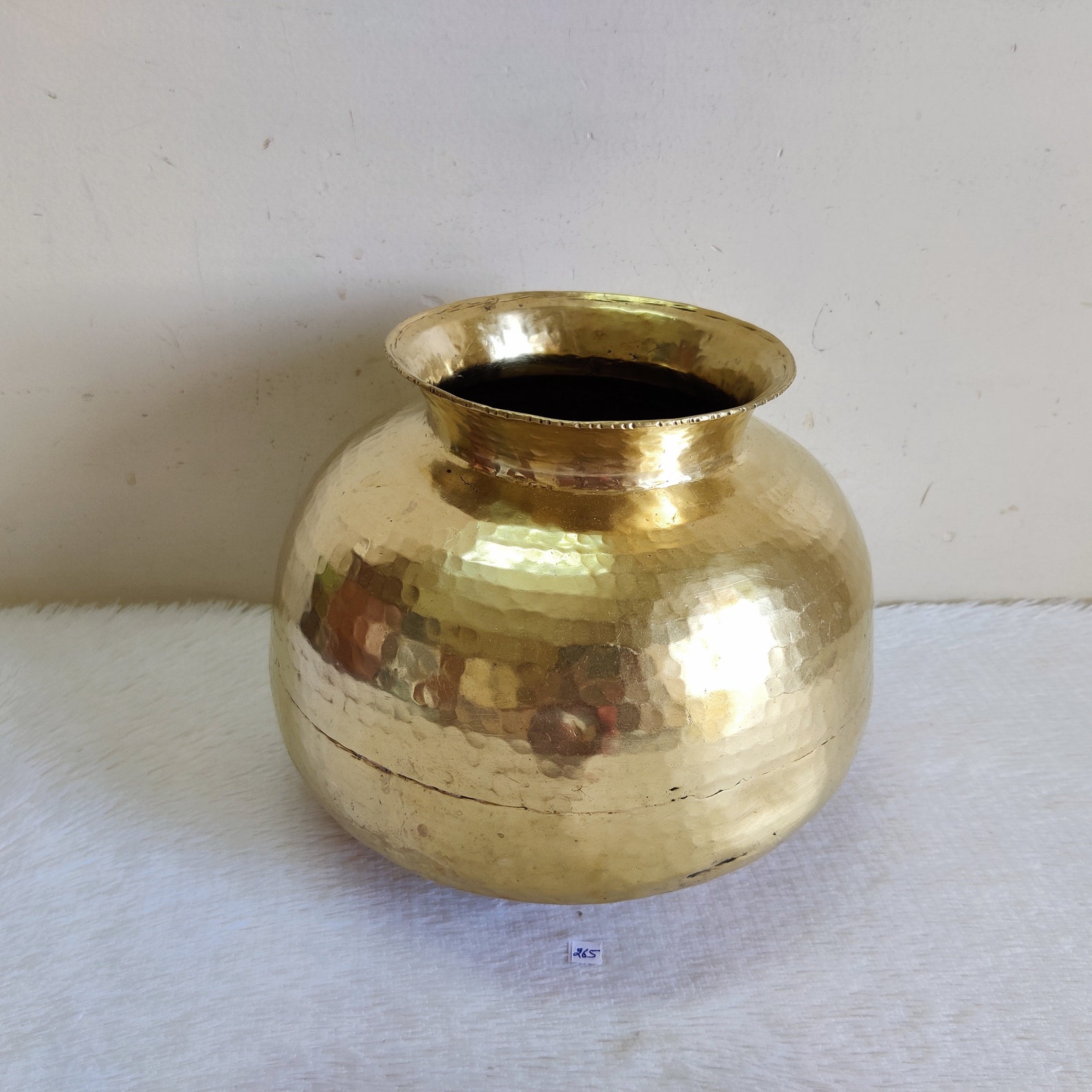 Antique Rare Brass Big Sized Unique Shaped Cooking Pot Antique Heavy ...