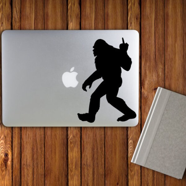 Bigfoot Middle Finger Sticker - Etsy