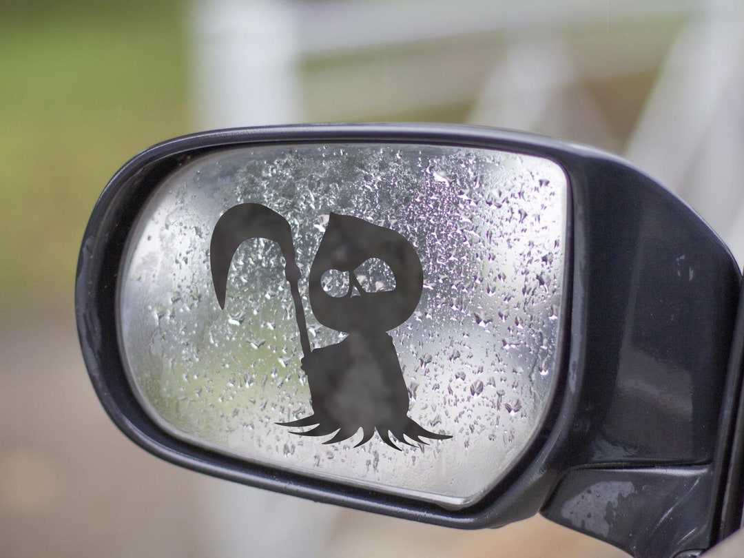 Grim Reaper Mirror Peeker, 2pcs Car Rearview Mirror Sticker, Waterproof ...