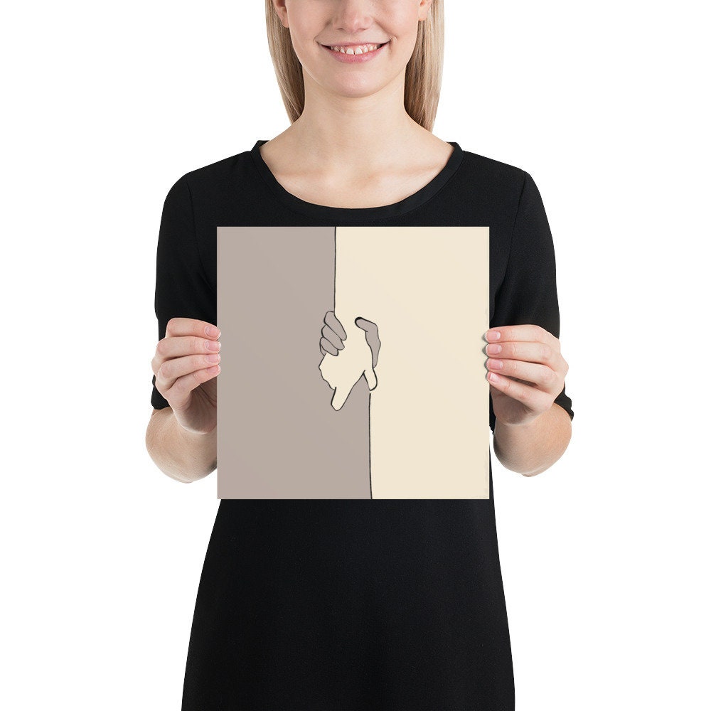 Helping Hand Poster- Digital Print Poster, Wall Art - Etsy