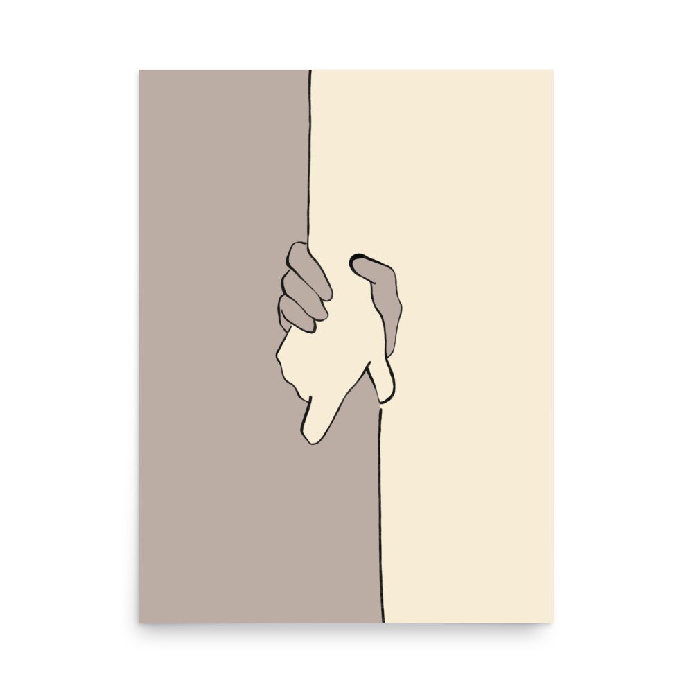Helping Hand Poster- Digital Print Poster, Wall Art - Etsy