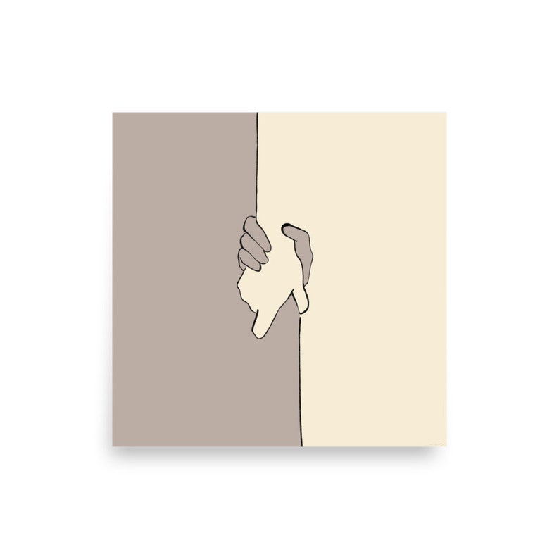 Helping Hand Poster- Digital Print Poster, Wall Art - Etsy