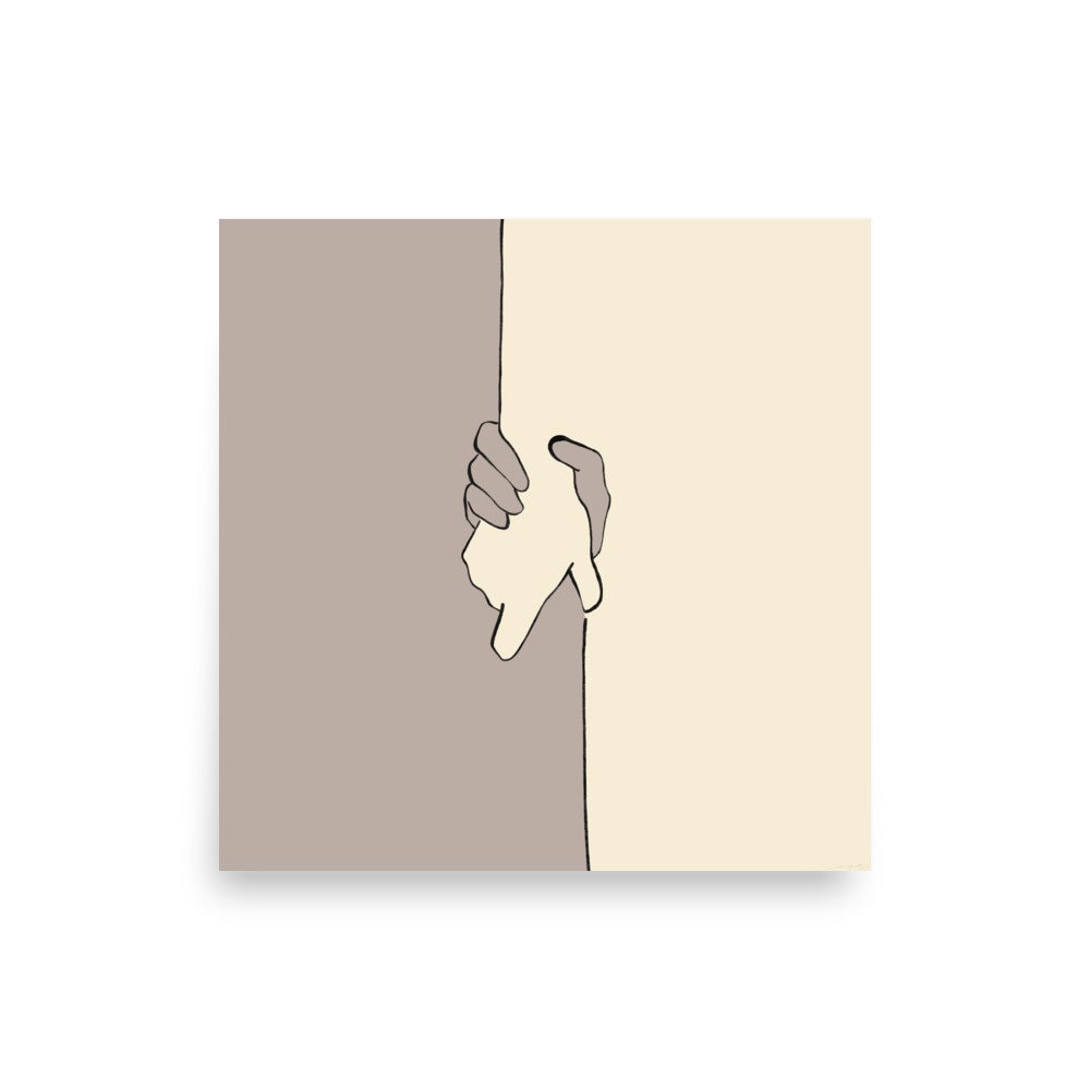 Helping Hand Poster- Digital Print Poster, Wall Art - Etsy