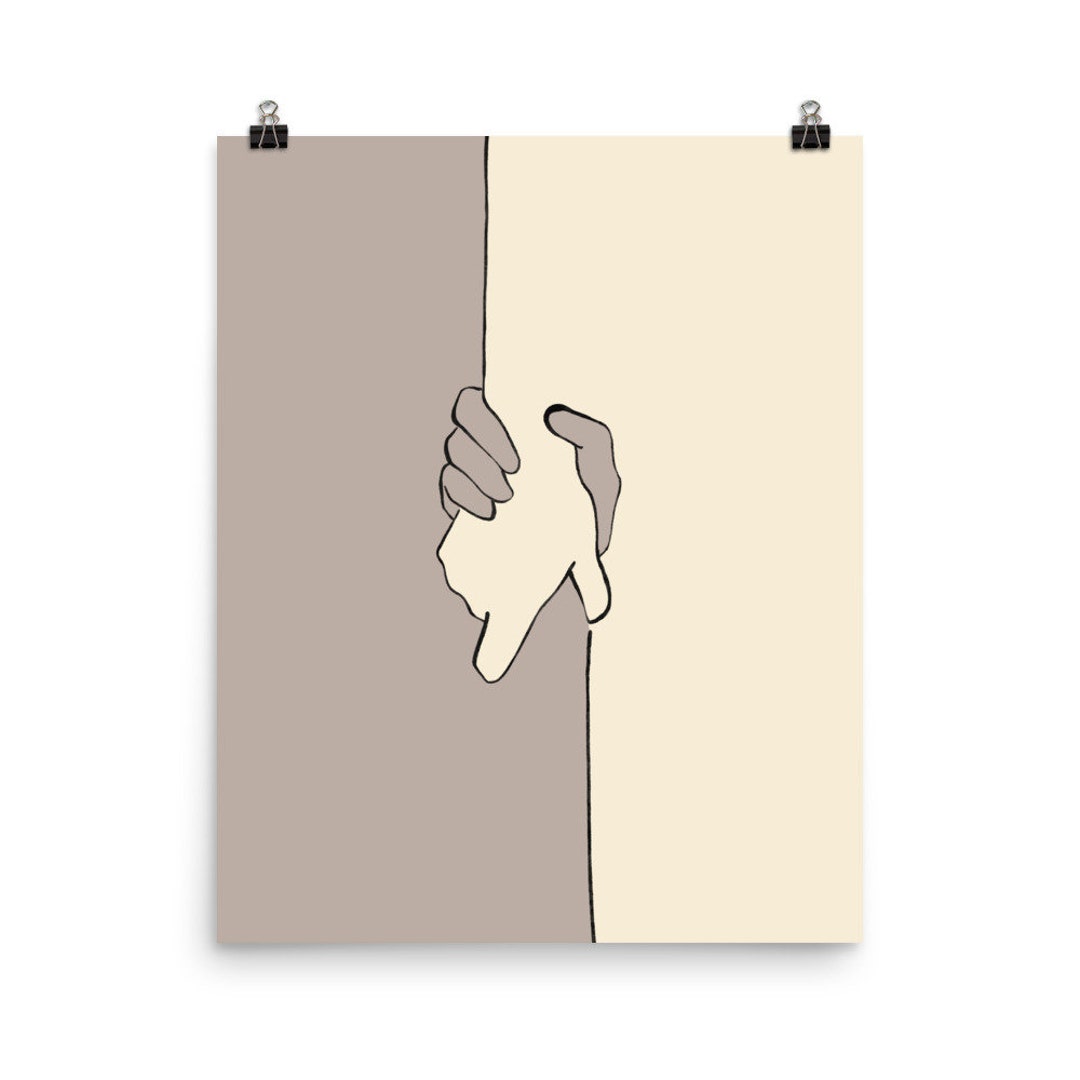 Helping Hand Poster- Digital Print Poster, Wall Art - Etsy