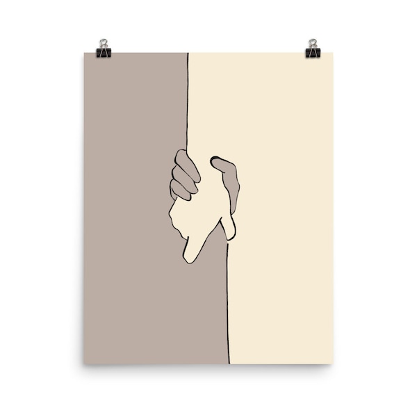 Helping Hand Art Print - Etsy
