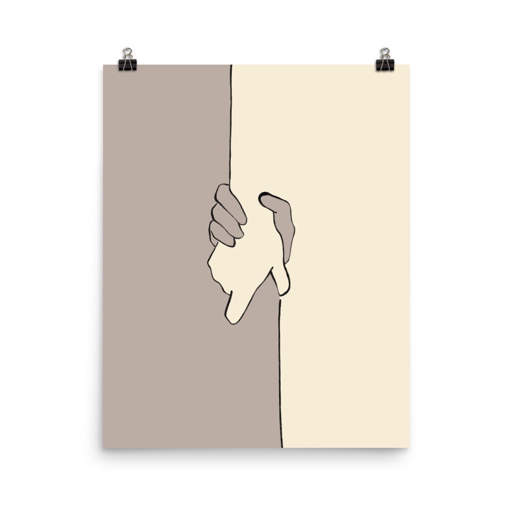 Helping Hand Poster- Digital Print Poster, Wall Art - Etsy