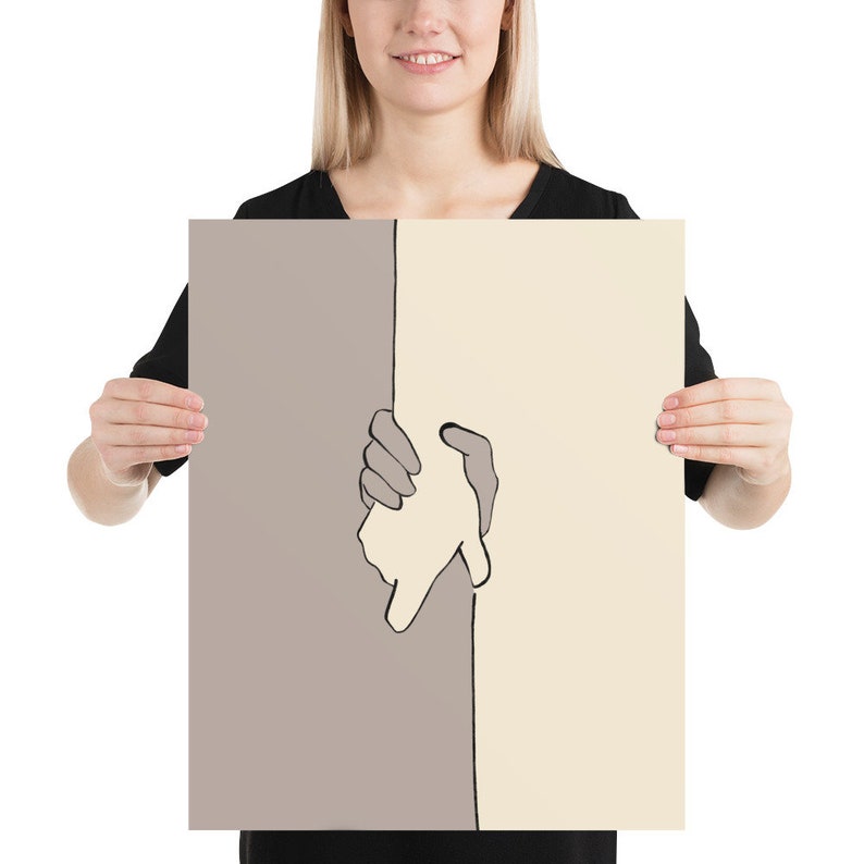 Helping Hand Poster- Digital Print Poster, Wall Art - Etsy