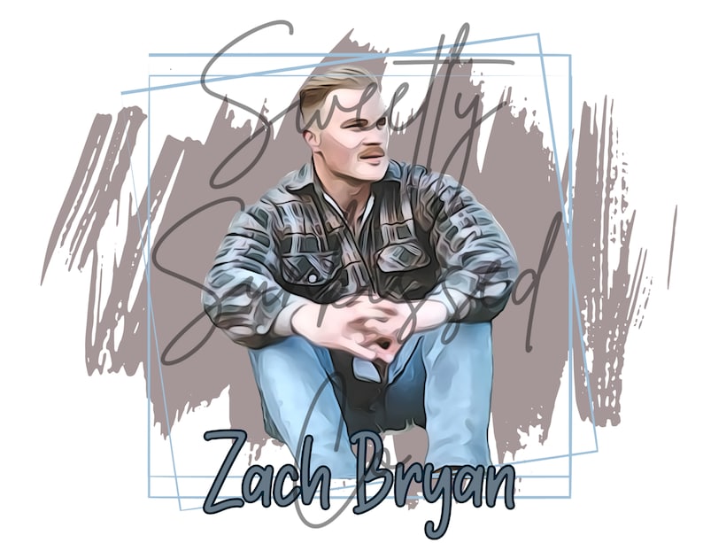 Zach Bryan PNG Sublimation File - Etsy