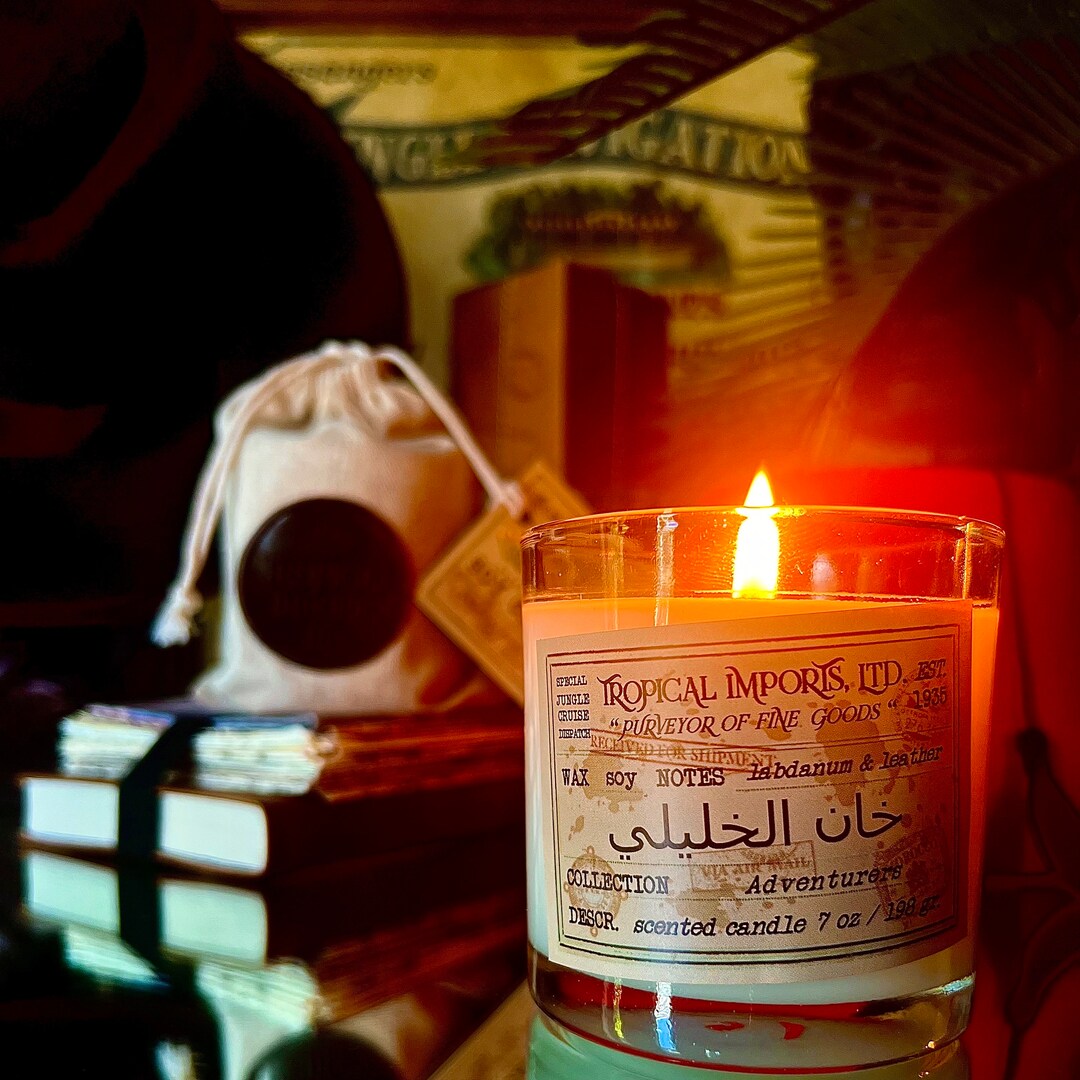 LABDANUM & LEATHER | Indiana Jones Candle | Disney Candles ...