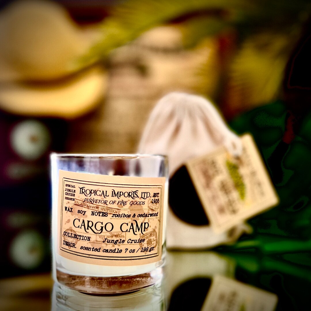 CARGO CAMP | Jungle Cruise Candle | Disney Candles | Tiki Room Candle | Disneyland Inspired ...