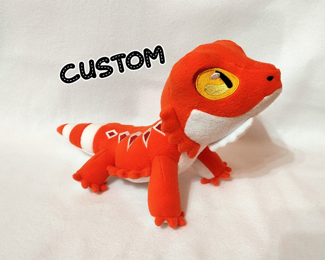 Handmade Custom Bearded Dragon Plushie Stuffed Toy - Personalised and ...