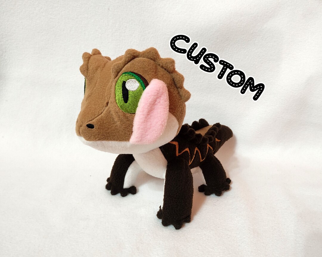 Handmade Custom Crested Gecko Plushie Stuffed Toy - Personalised and ...