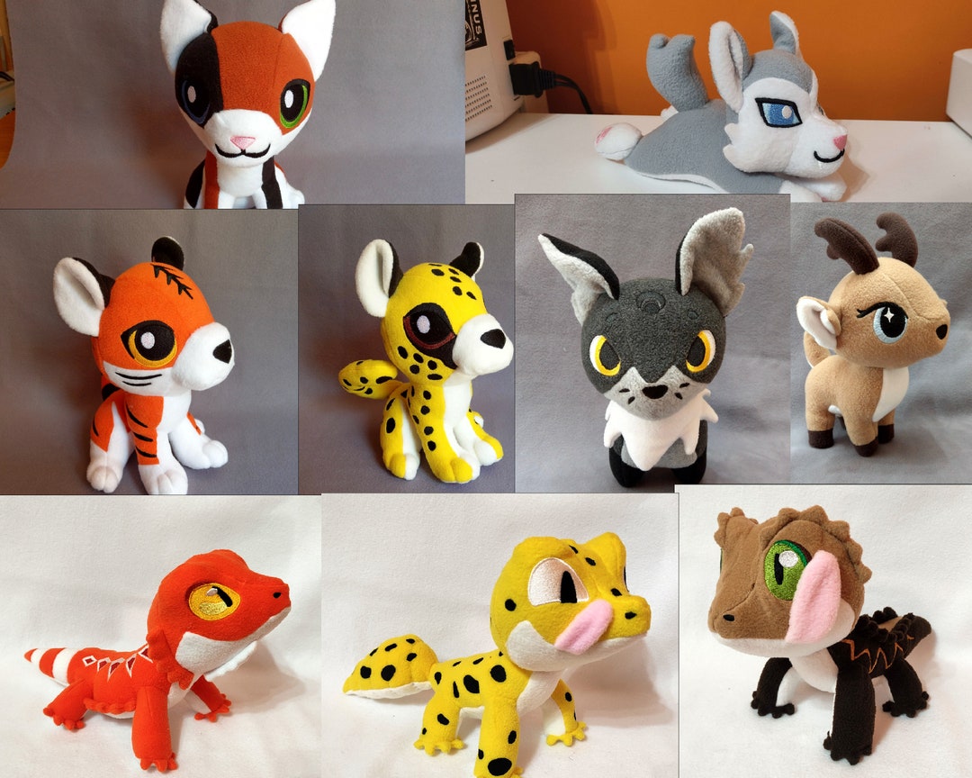 Assorted Premade Plushies Ready to Ship Pet Lizards Wild - Etsy