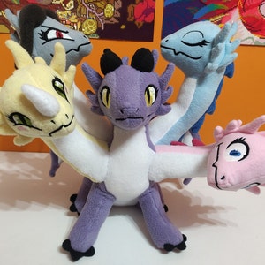 Custom Hydra Serpentine Dragon Handmade Plushie Stuffed Toy ...