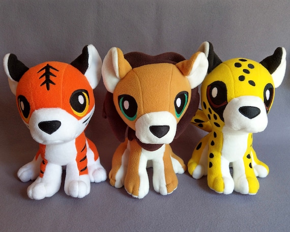 Handmade Wildcat Plushie Stuffed Toy Made to Order Three - Etsy