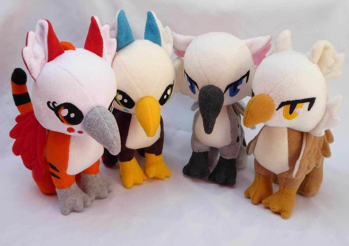 Handmade Griffin Plushie Stuffed Toy Made to Order Four | Etsy