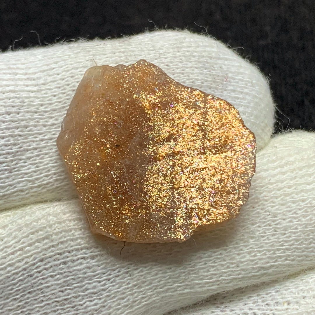 Natural Rainbow PURPLE HAZE SUNSTONE Raw Slice Loose Gemstone From ...