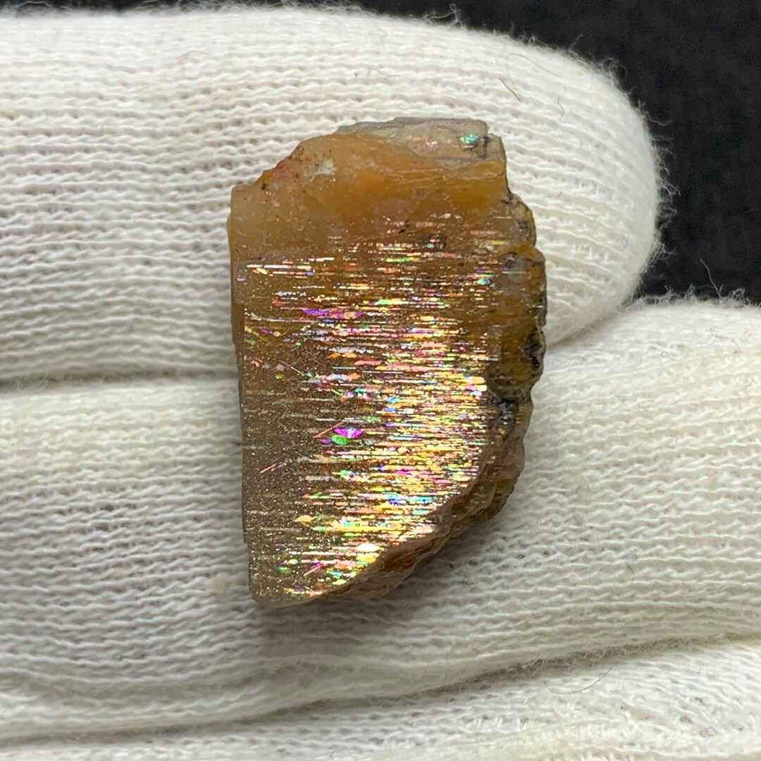 Natural Meteor Shower Rainbow Sunstone/ Iridescent Sunstone/rare ...