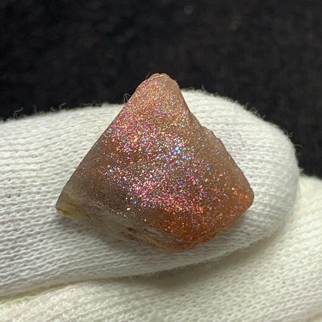 Natural Rainbow PURPLE HAZE SUNSTONE Raw Slice Loose Gemstone From ...