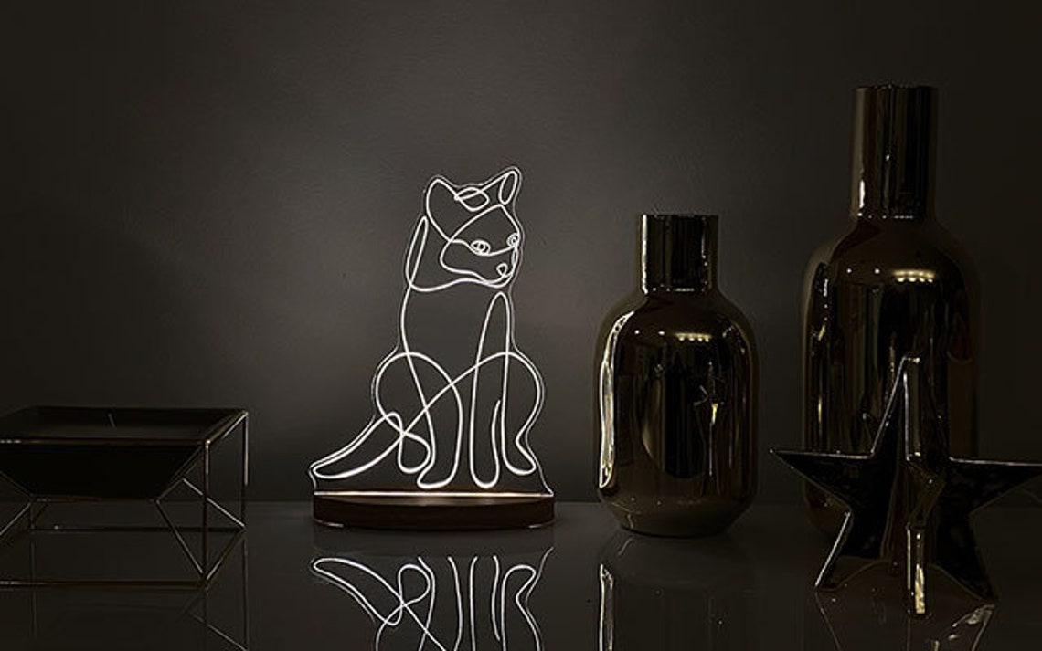 Cat Mini Neon Personalised Led Lamp Decoration Desk Lamp | Etsy