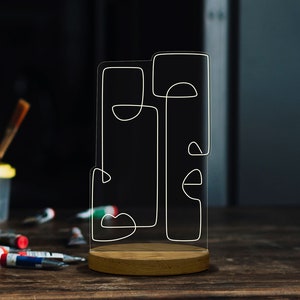 ART Series Lamp | Face | Led Lamp | Decoration | Desk Lamp | Mini Neon ...