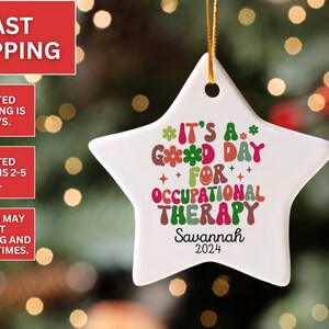 Personalized Occupational Therapy Ornament Custom Occupational Therapy ...