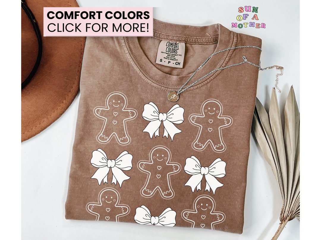 Comfort Colors Gingerbread Shirt Gingerbread Man Tshirt Coquette ...