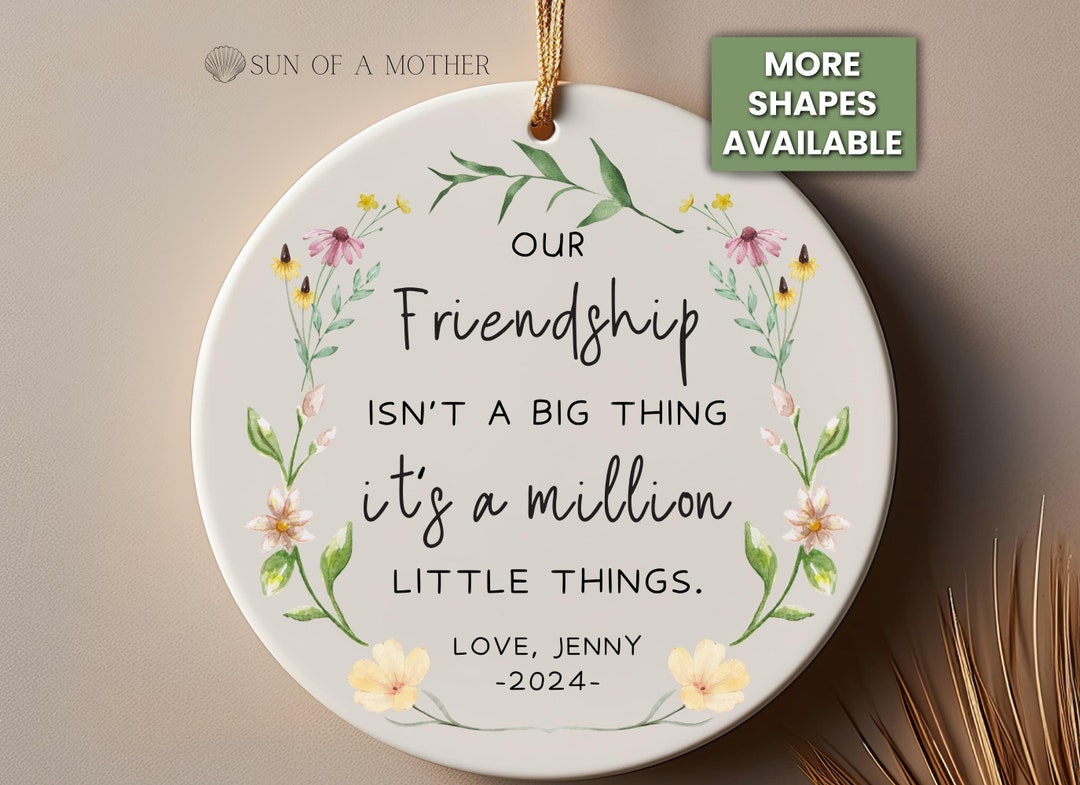 Personalized Friendship Ornament Best Friend Ornament Friendship ...