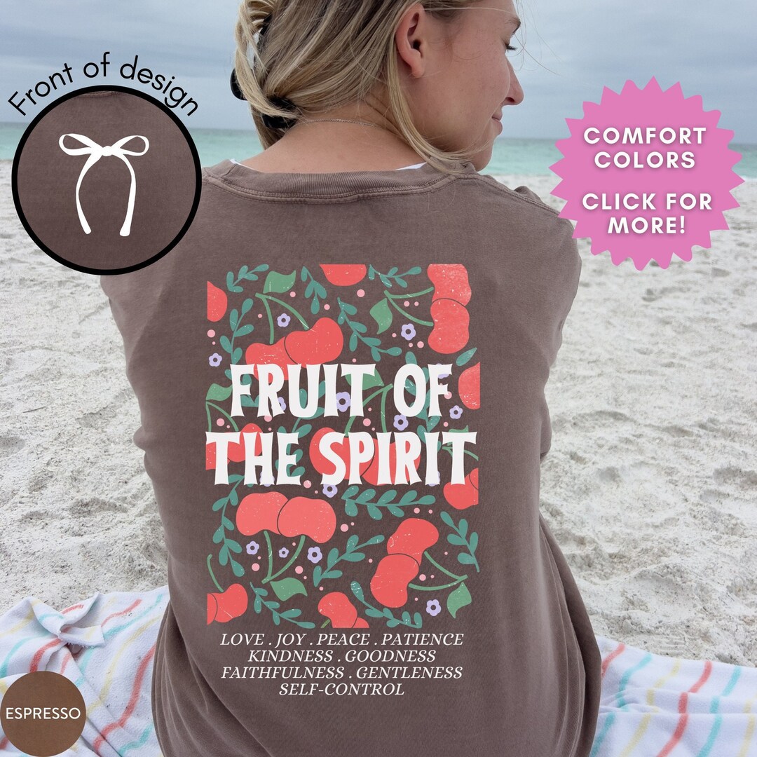 Fruit of the Spirit Shirt Cherry Fruits of the Spirit Trendy Christian ...