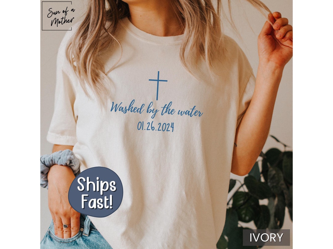 Adult Baptism Gift for Girl Custom Baptism Shirt Personalized Women ...
