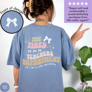 The Tired Teachers Department Preschool Teacher Shirt Prek Teacher ...