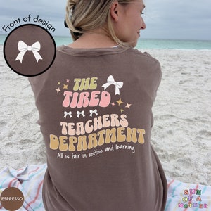 The Tired Teachers Department Preschool Teacher Shirt Prek Teacher ...