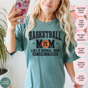 Custom Basketball Mom Shirt Comfort Colors® Basketball Mama T Shirt ...