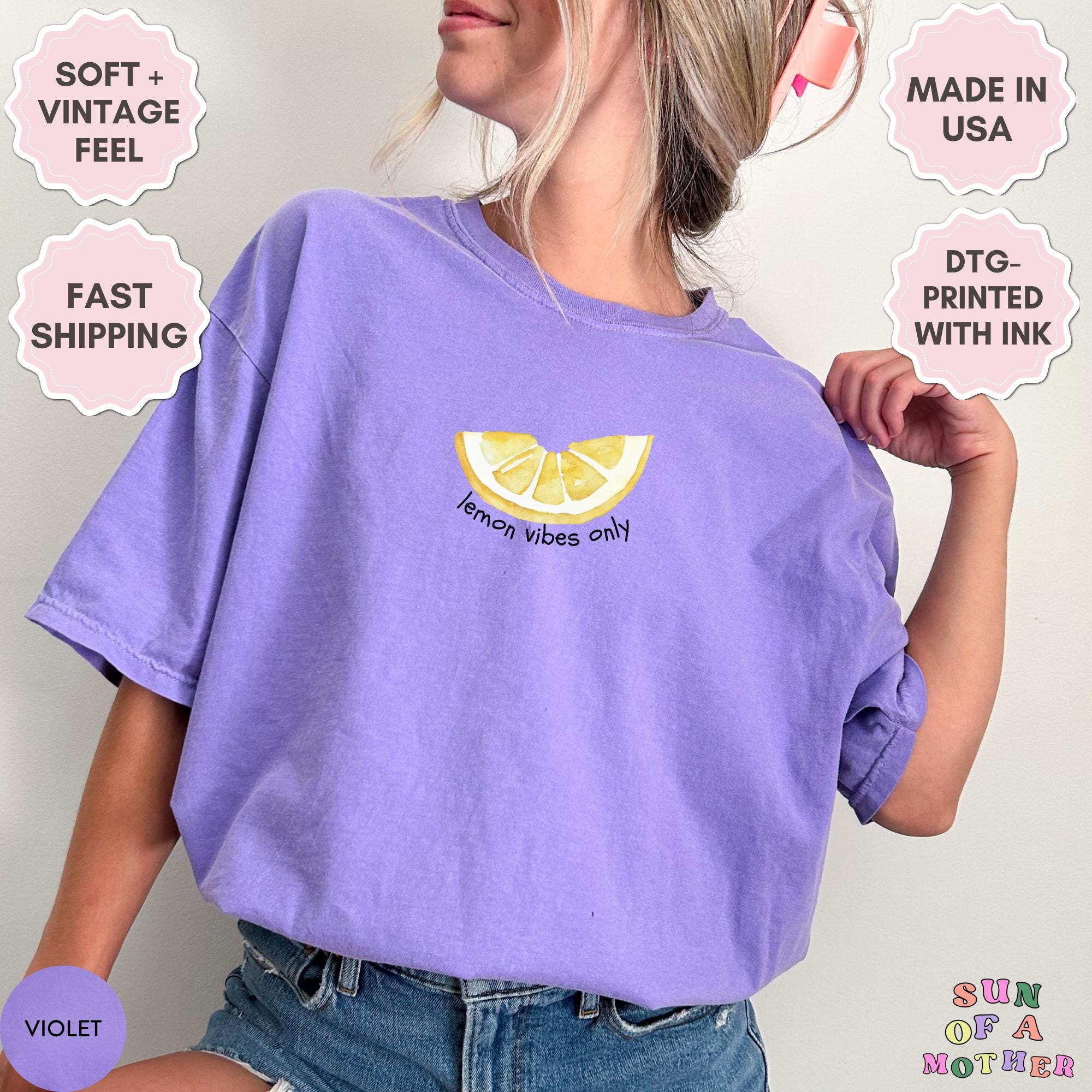 Comfort Colors® Lemon Shirt Citrus Shirt Watercolor Lemon Tshirt ...
