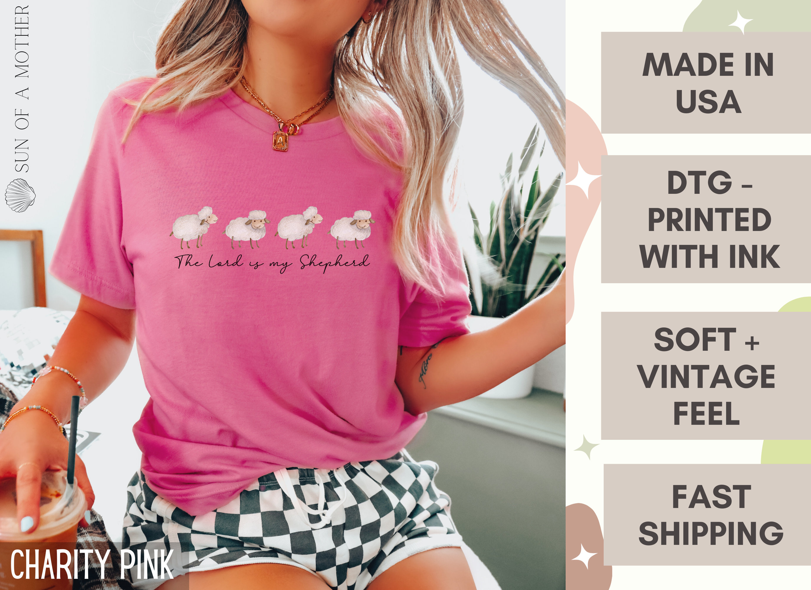 Jesus Shirt the Lord is My Shepherd Shirt Minimal Christian Apparel ...