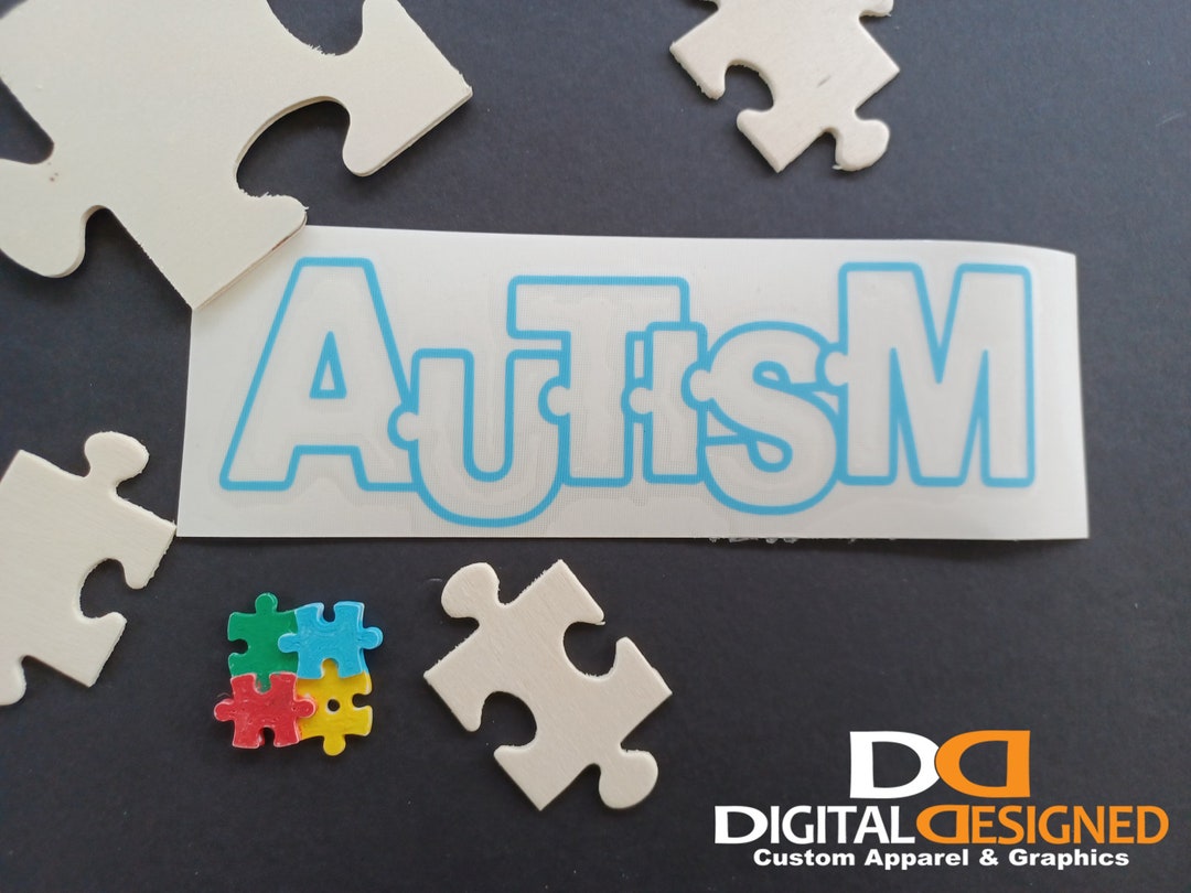 Autism Puzzle Letters Car Decal | Vinyl Sticker - Etsy
