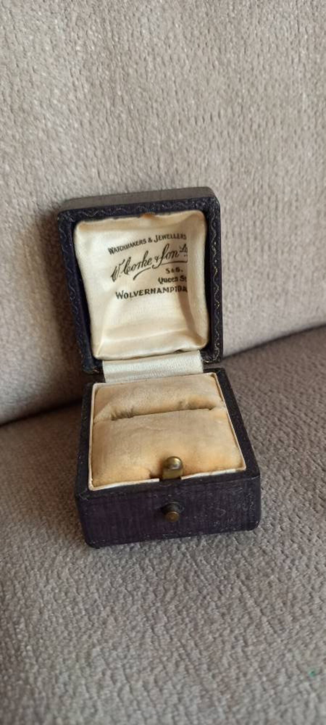 Vintage Antique Ring Box Corke & Son Wolverhampton - Etsy
