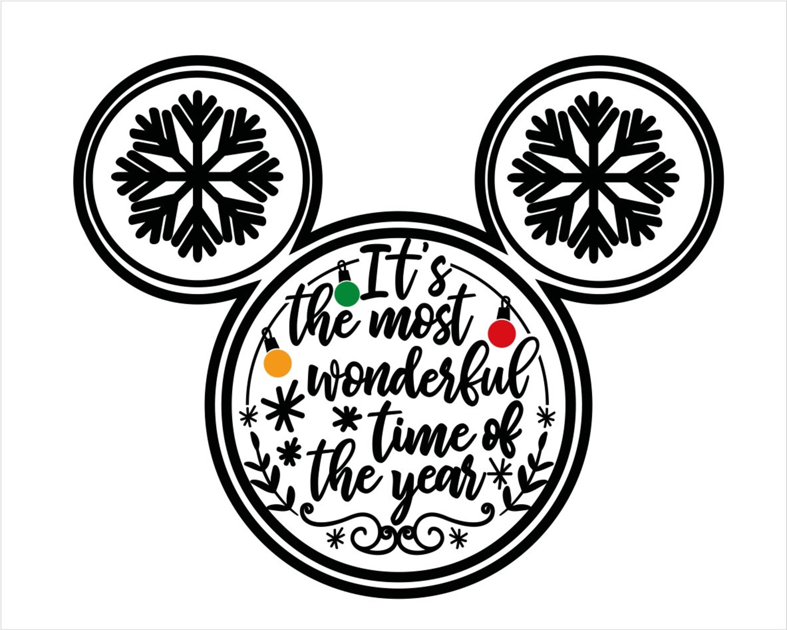 Its The Most Wonderful Time Of The Year Svg Disney Etsy