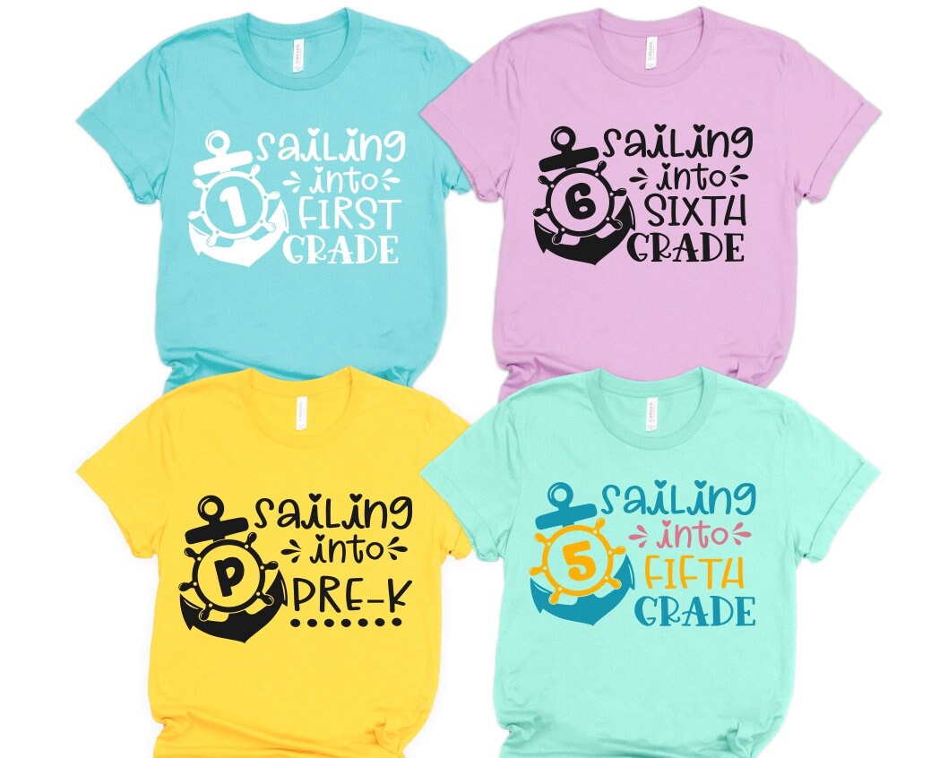 Sailing Into 1st Grade SVG, School Svg, School Svg Bundle, Back to ...