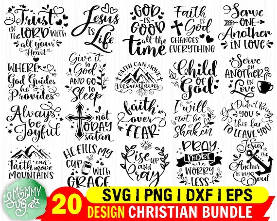 Paquete svg religioso svg religioso svg cristiano jesús | Etsy España