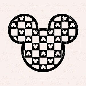 Checkered Retro Mickeyy Dada Mouse Svg, Birthday Svg, Family Trip Svg ...